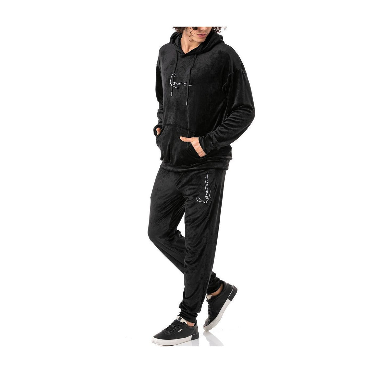 Redbridge Herren Jogginganzug Set Velour Signature Black M2216 – persvision