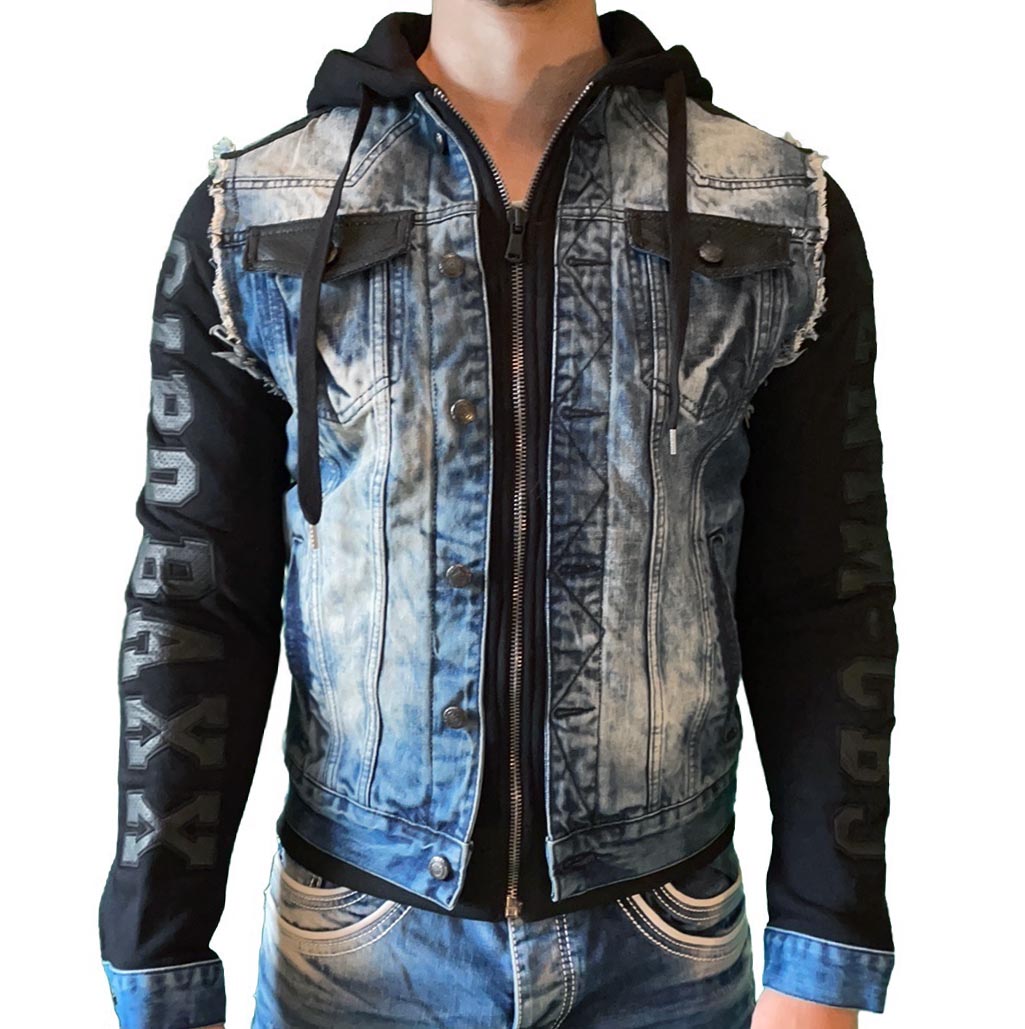 Cipo & Baxx IOWA Men's Jeans Jacket Vest Denim Hoodie CJ154 – persvision